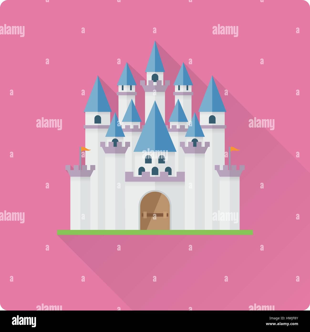 Castle vector vectors hi-res stock photography and images - Alamy