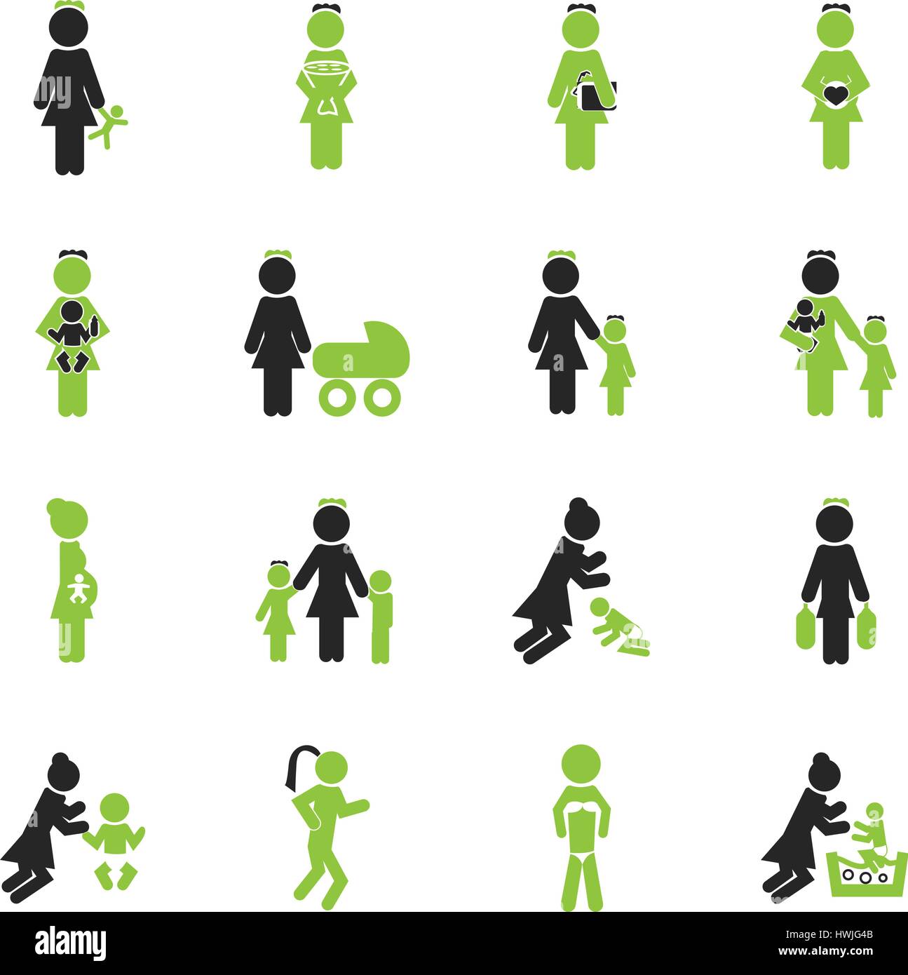 Family simply icons for web and user interfaces Stock Vector Image ...
