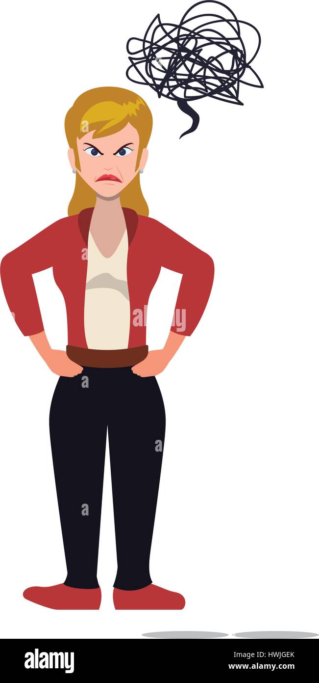 Angry cartoon face Stock Vector Image & Art - Alamy