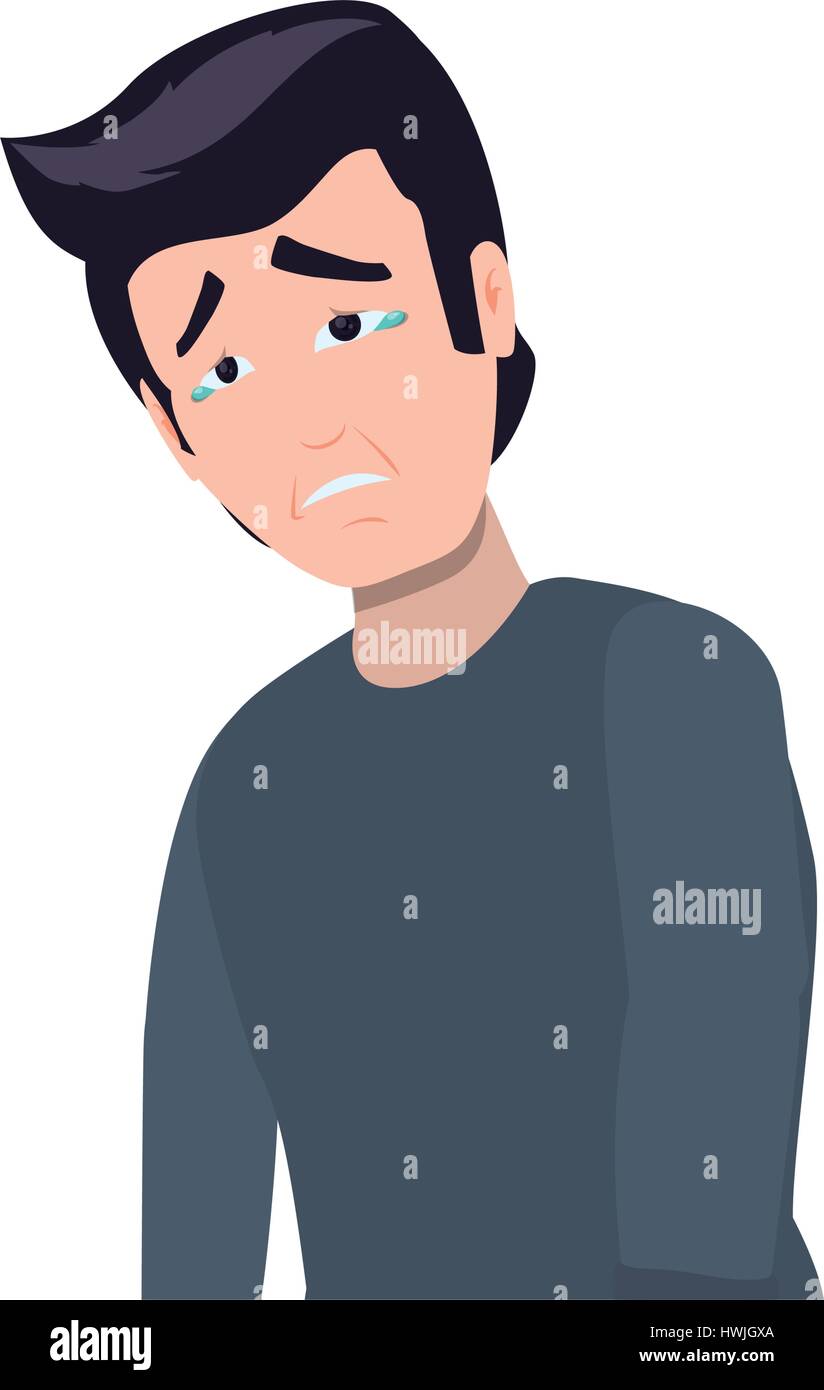 Sad cartoon face Stock Vector Image & Art - Alamy