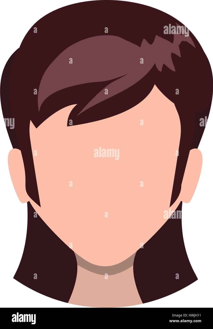 Woman faceless head Stock Vector Image & Art - Alamy