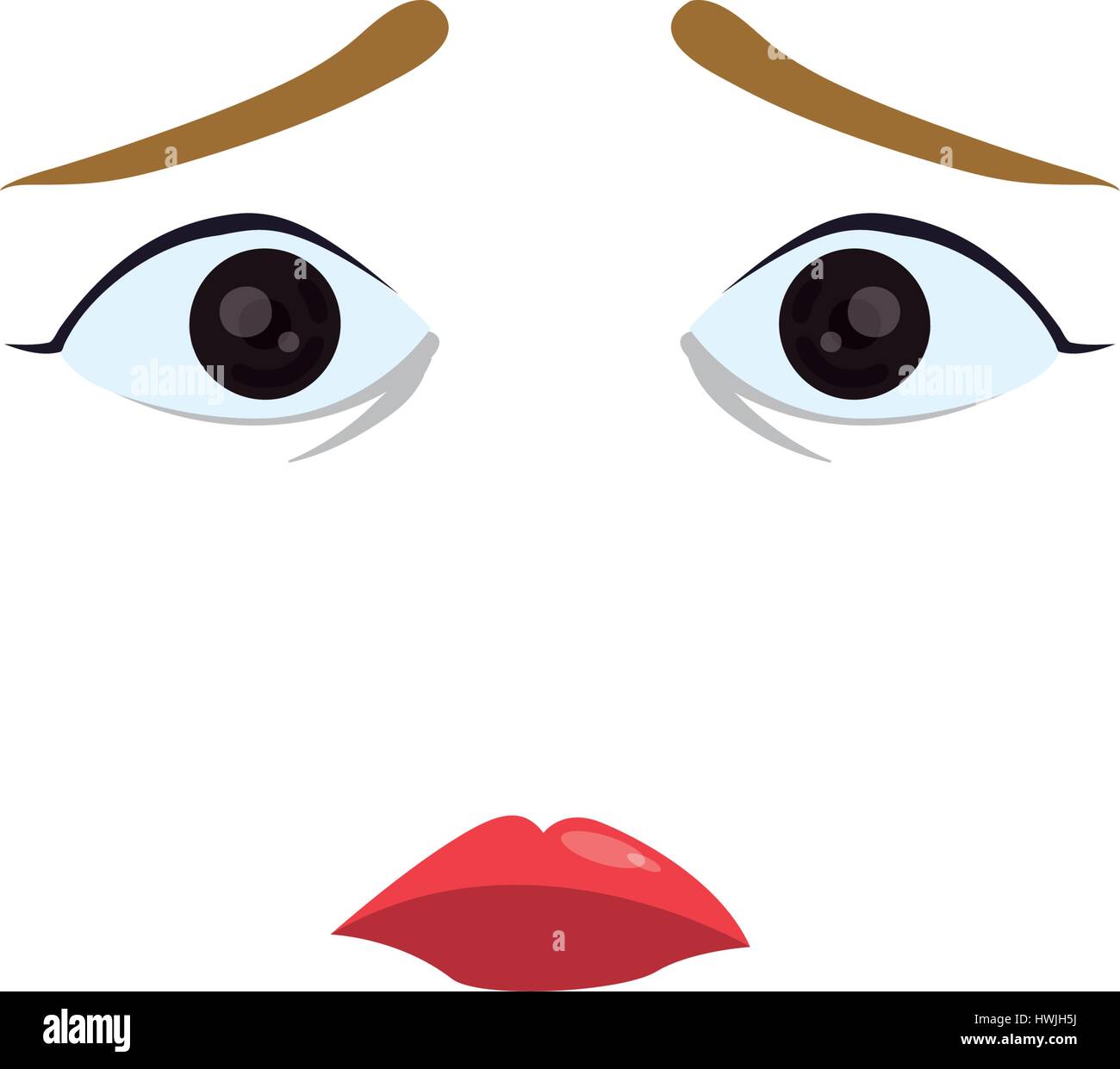 Sad cartoon face Stock Vector Image & Art - Alamy
