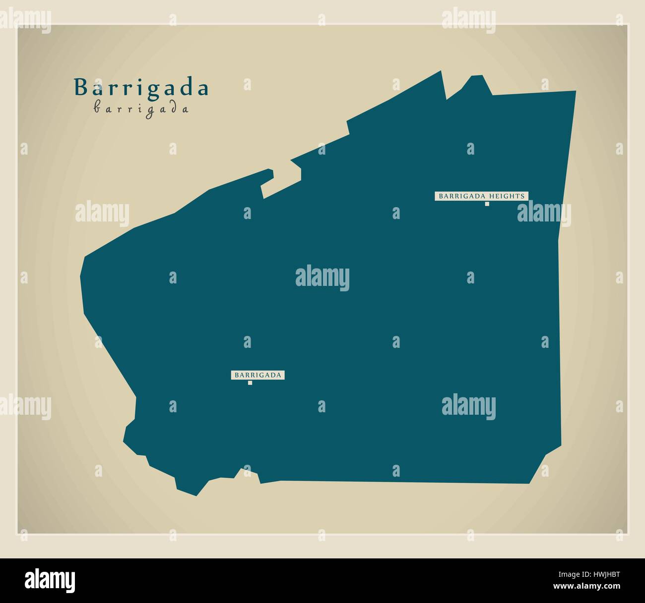 Modern Map - Barrigada GU Stock Vector Image & Art - Alamy