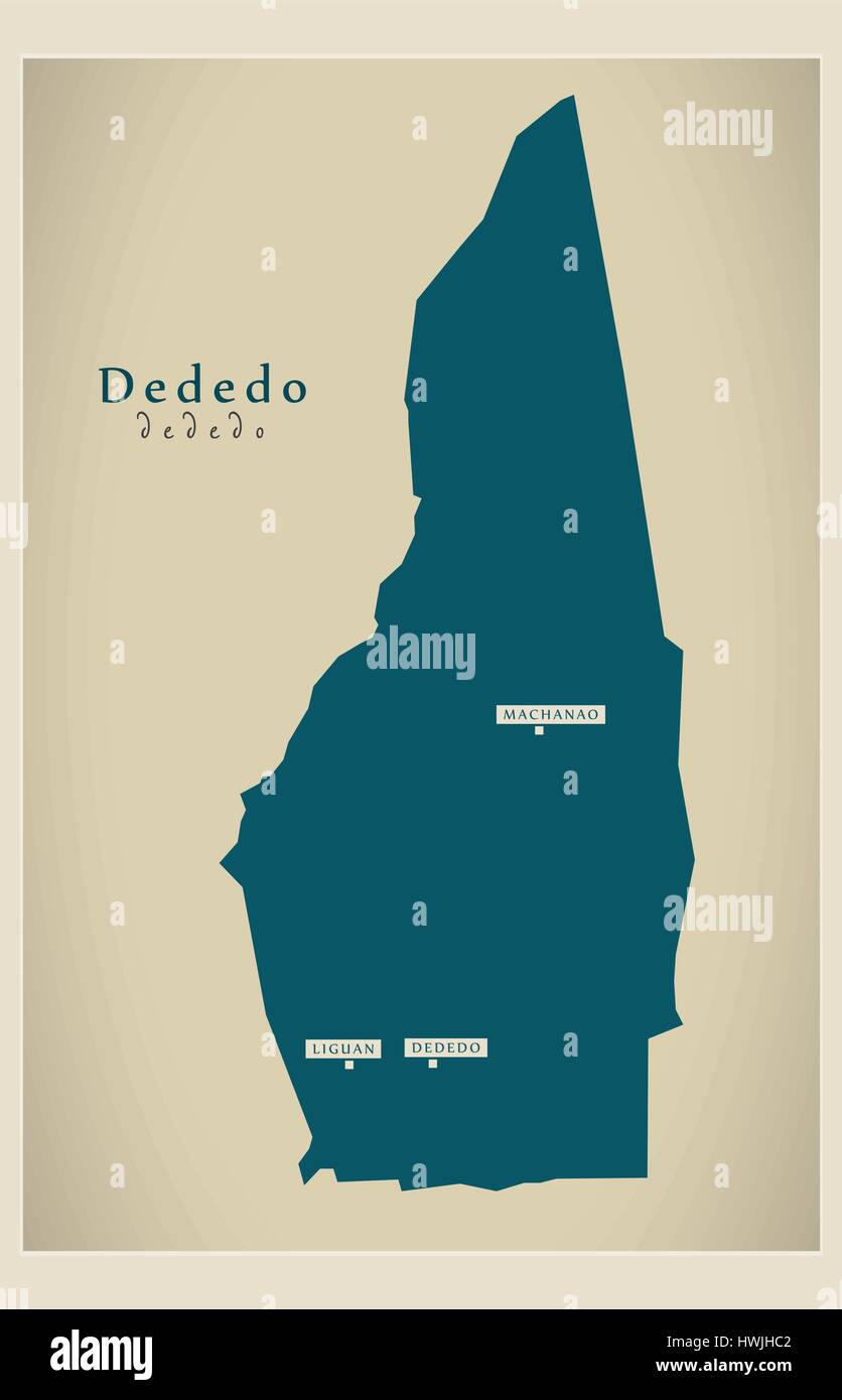 Modern Map - Dededo GU Stock Vector Image & Art - Alamy