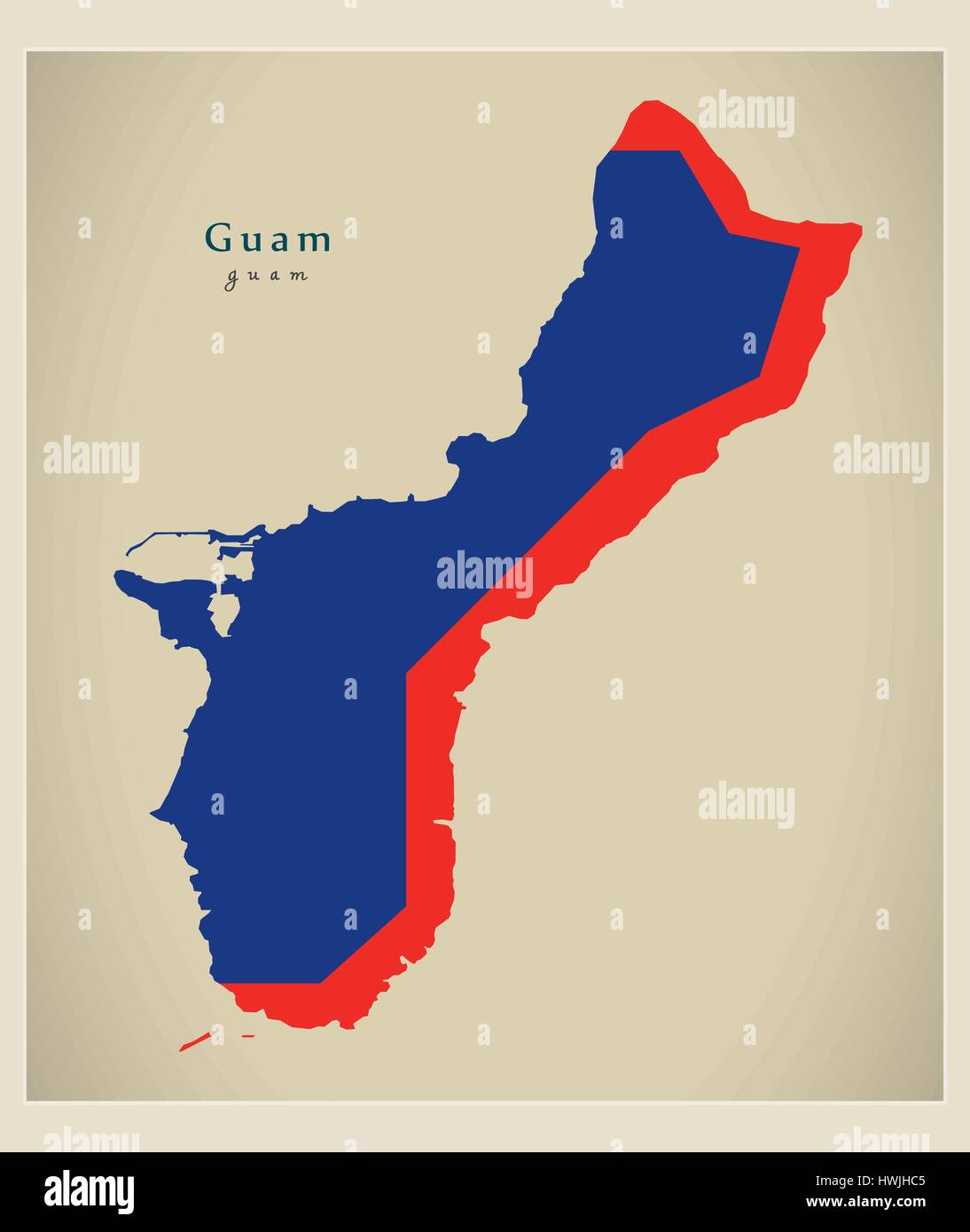 Guam flag Stock Vector Images - Alamy