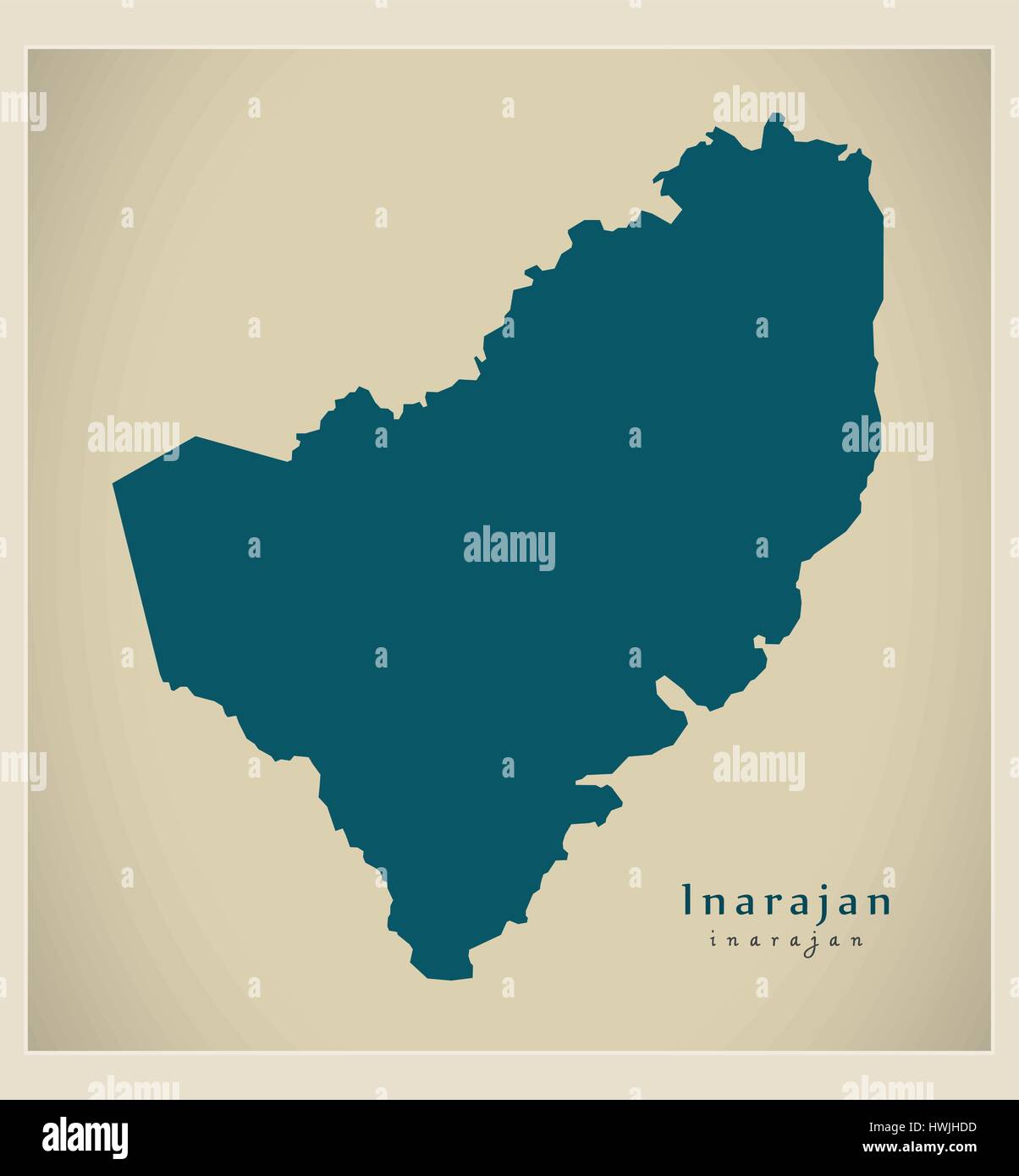 Modern Map - Inarajan GU Stock Vector Image & Art - Alamy