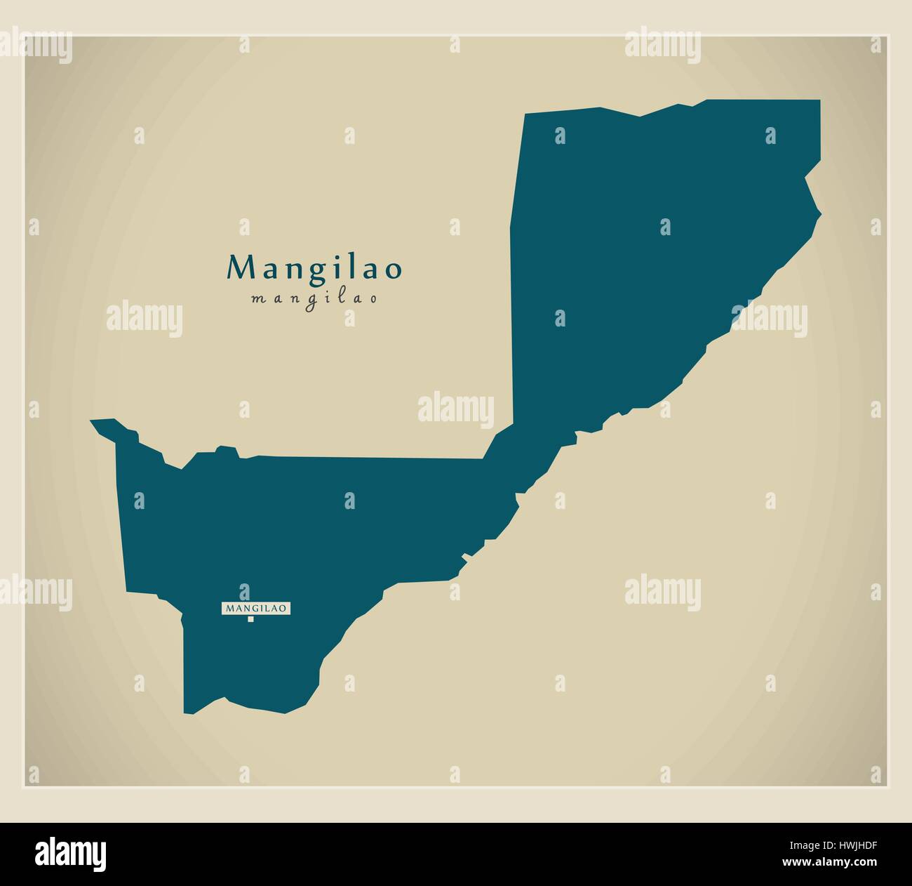 Modern Map - Mangilao GU Stock Vector Image & Art - Alamy