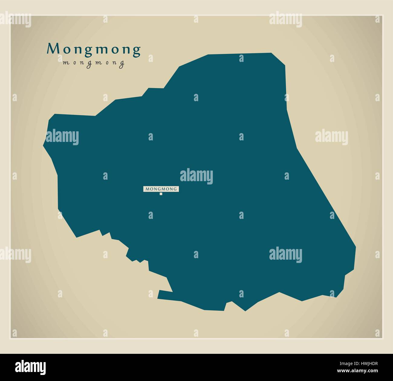 Modern Map - Mongmong GU Stock Vector Image & Art - Alamy