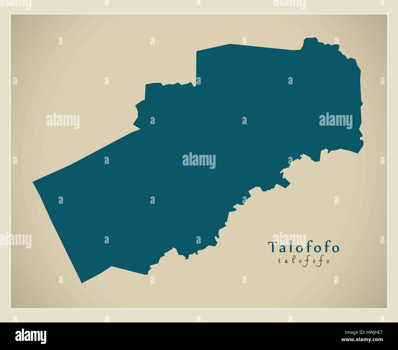 Modern Map - Talofofo GU Stock Vector Image & Art - Alamy