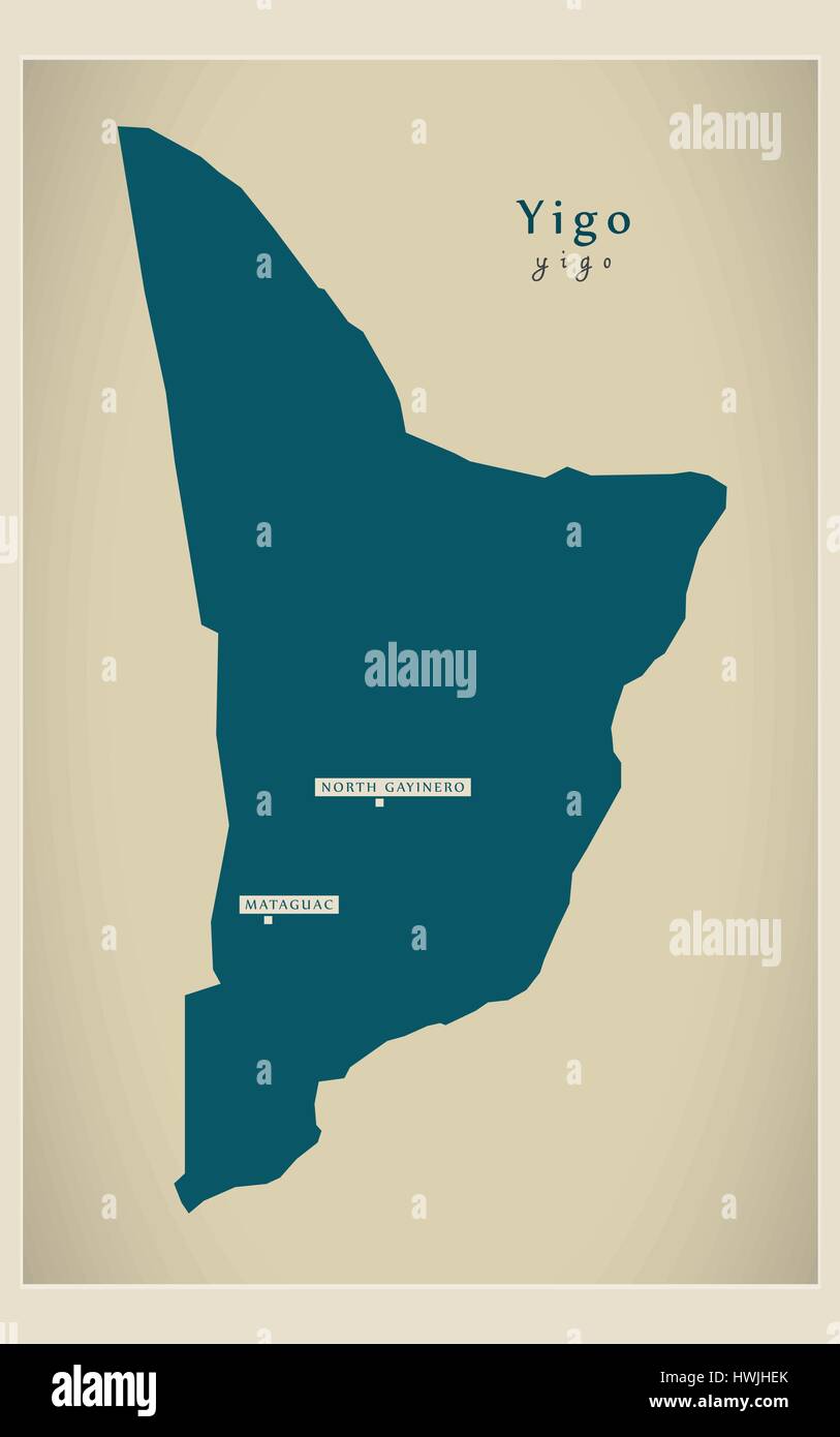 Modern Map - Yigo GU Stock Vector Image & Art - Alamy