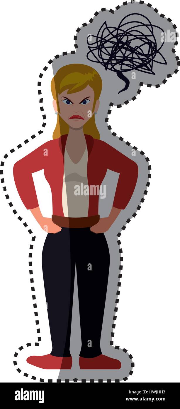 Angry cartoon face Stock Vector Image & Art - Alamy