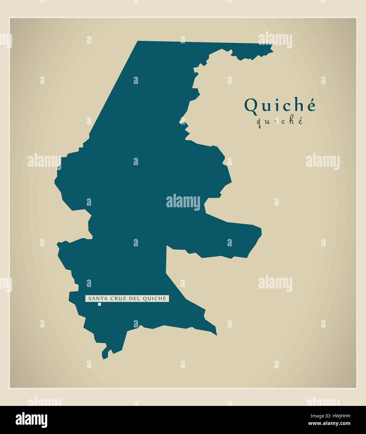 Modern Map - Quiche GT Stock Vector Image & Art - Alamy