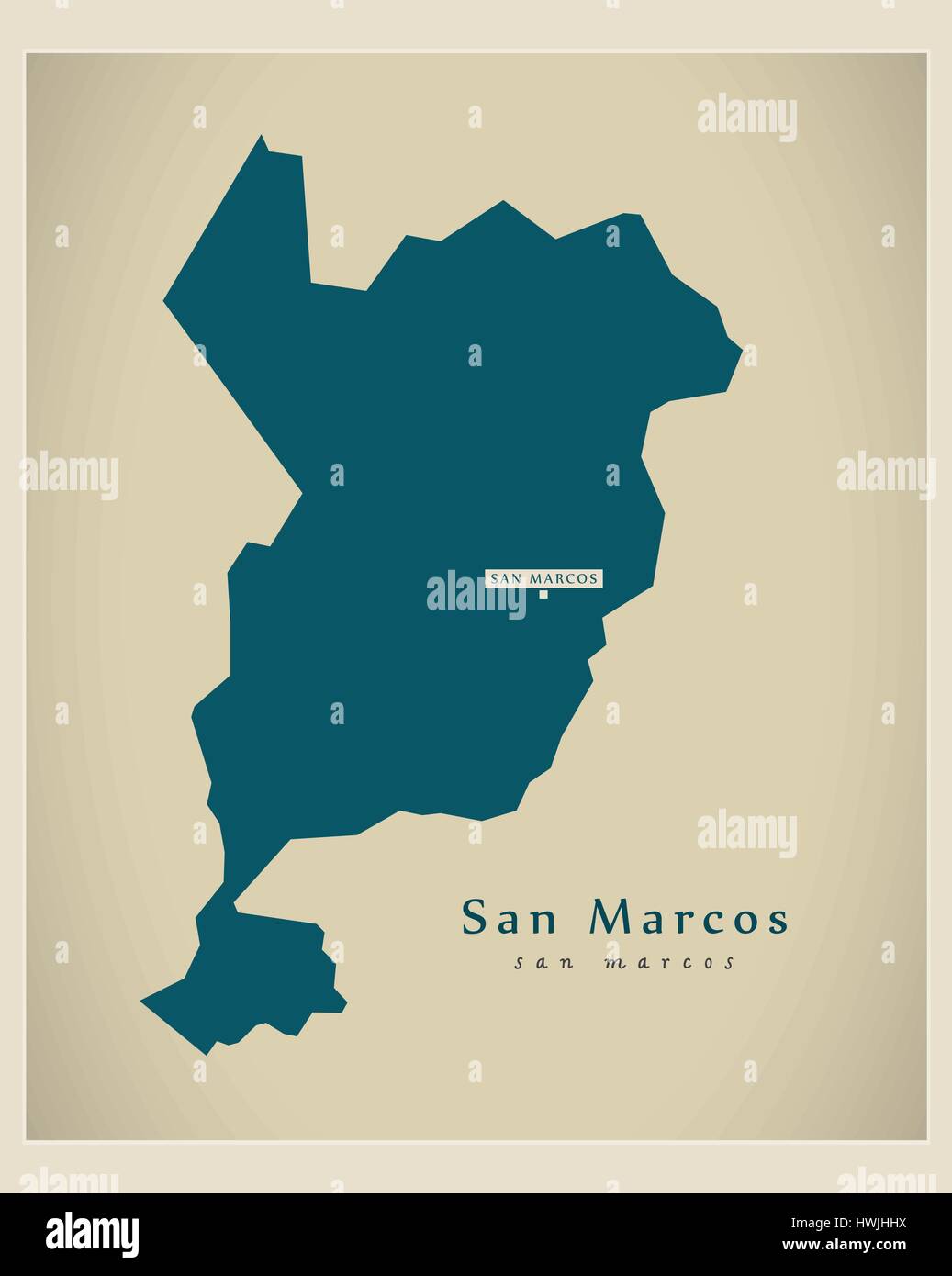 Modern Map - San Marcos GT Stock Vector Image & Art - Alamy