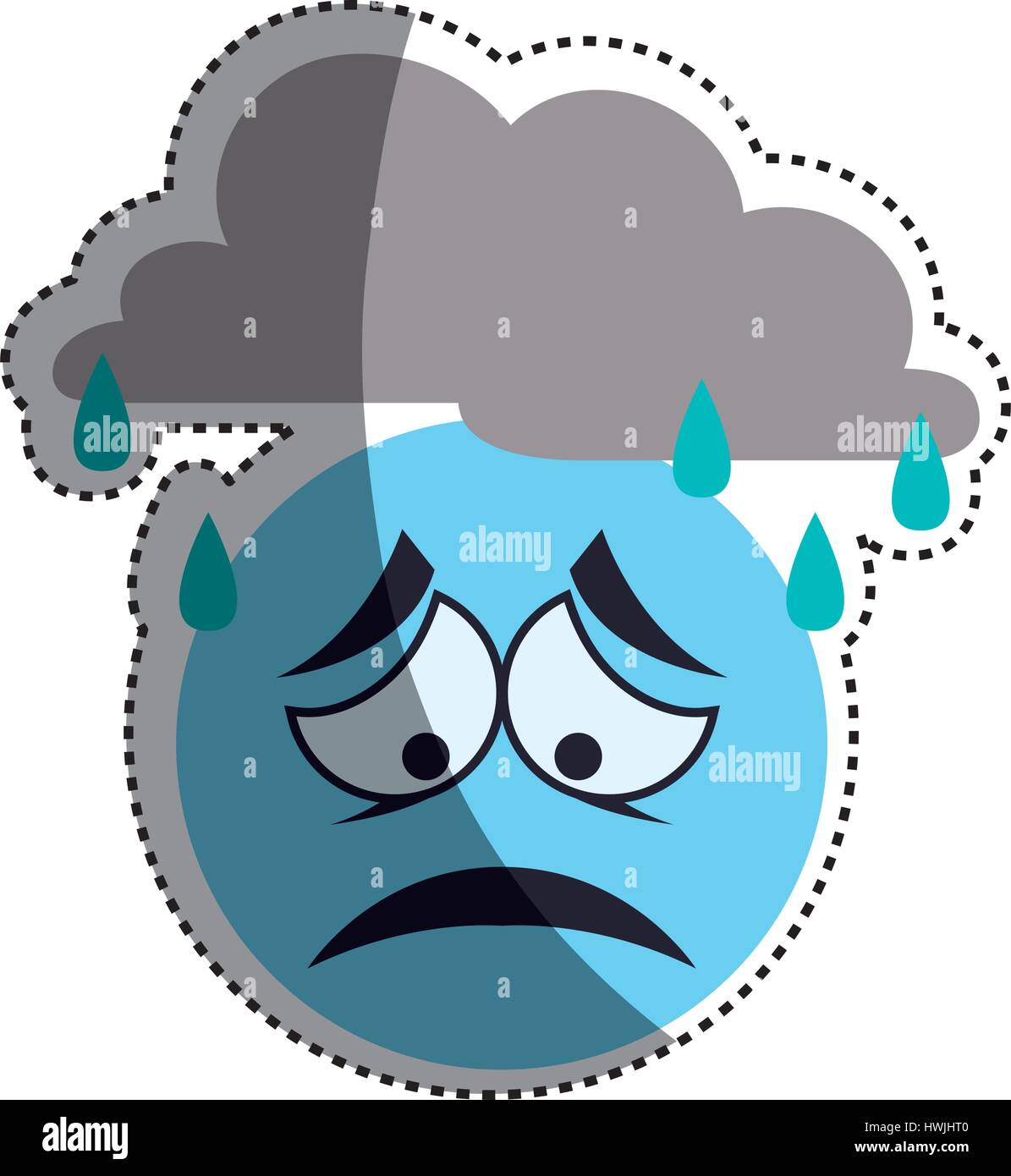 Sad cartoon face Stock Vector Image & Art - Alamy