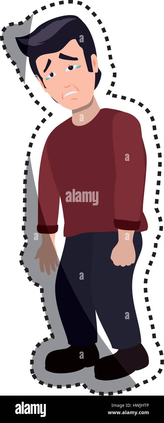 Sad cartoon face Stock Vector Image & Art - Alamy