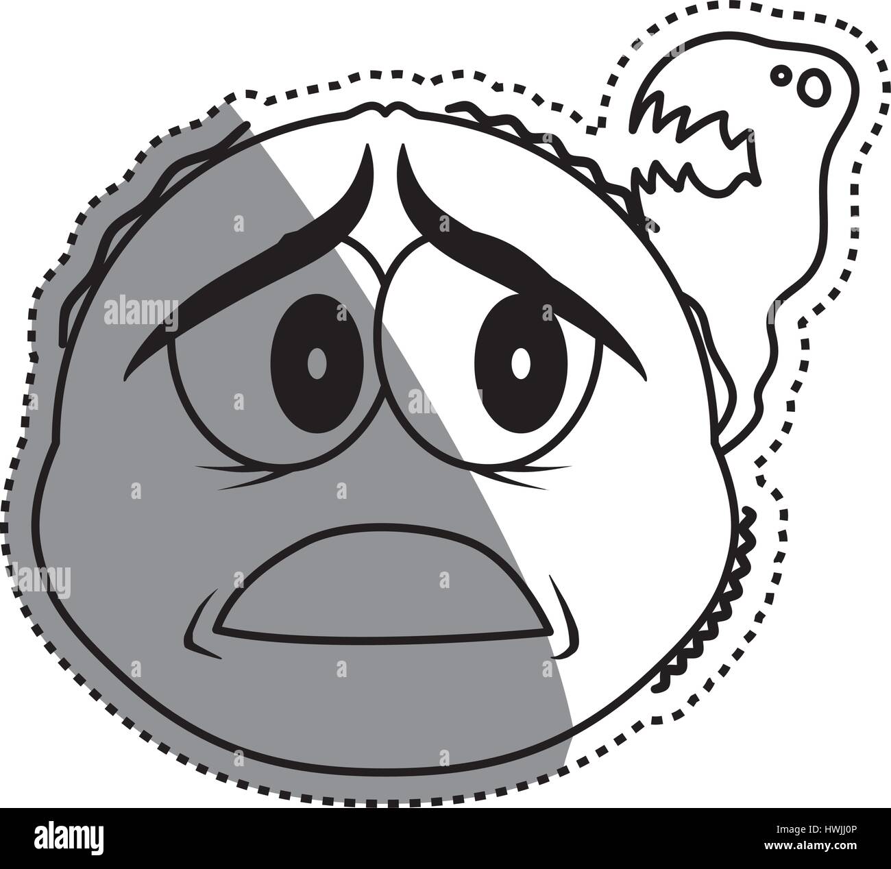 Scared cartoon face Stock Vector Image & Art - Alamy