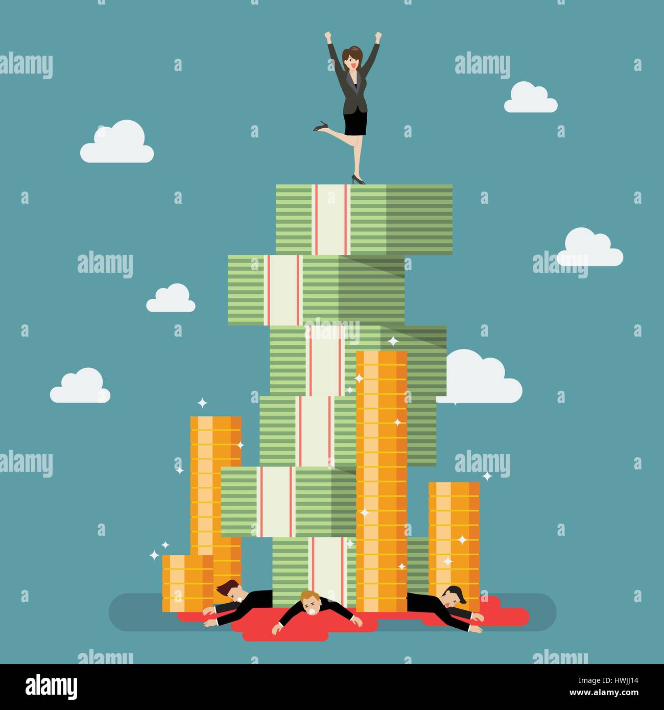 Standing over Stock Vector Images - Alamy