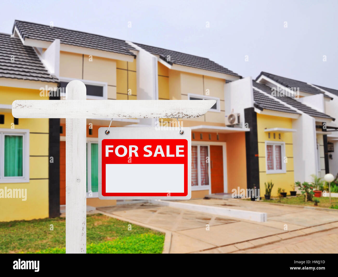 House for sale board with house background. You can put your number on ...