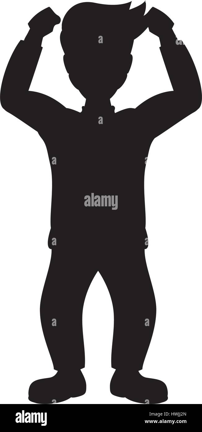 Arms Up Stock Vector Images - Alamy