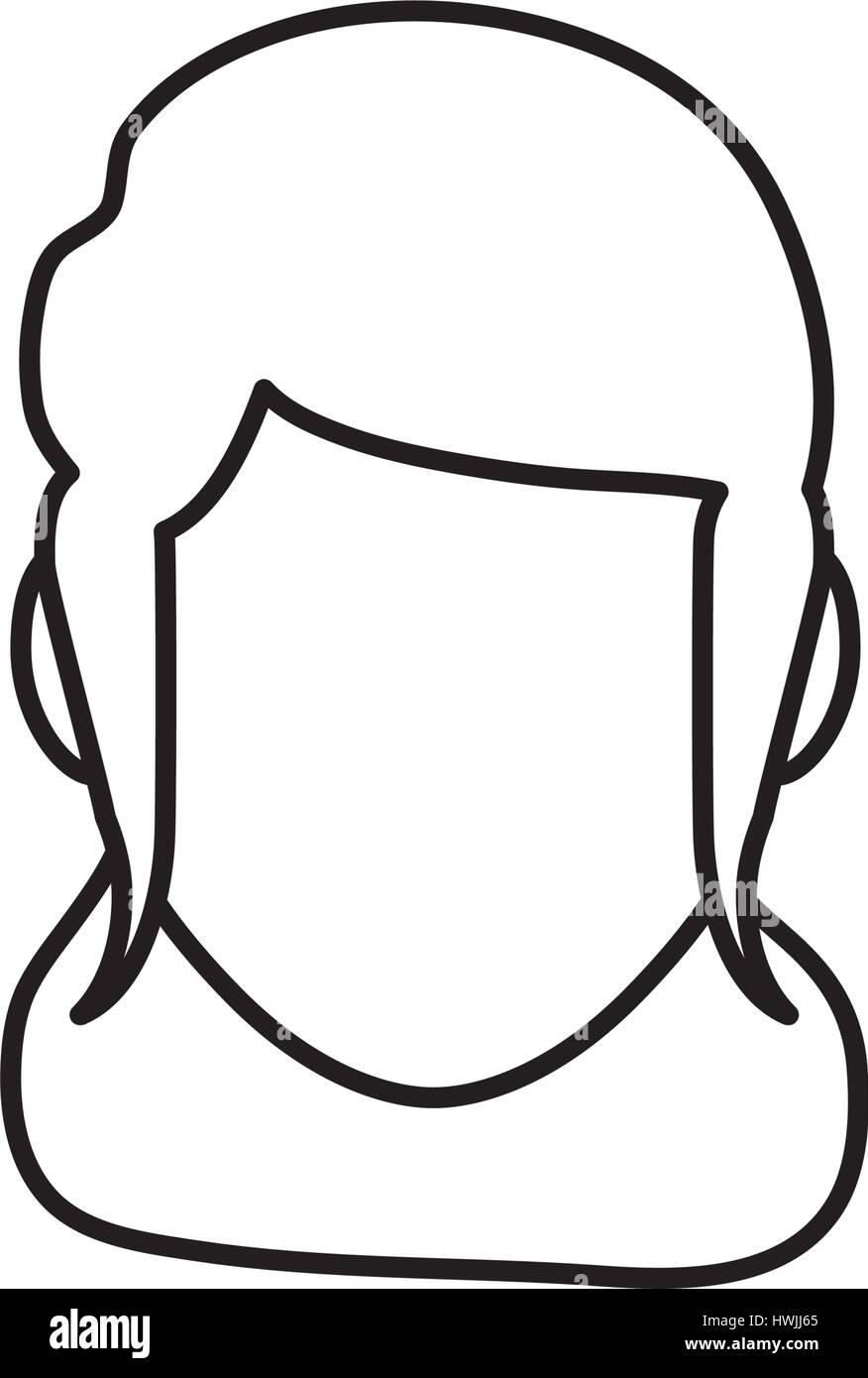 Woman faceless head Stock Vector Image & Art - Alamy