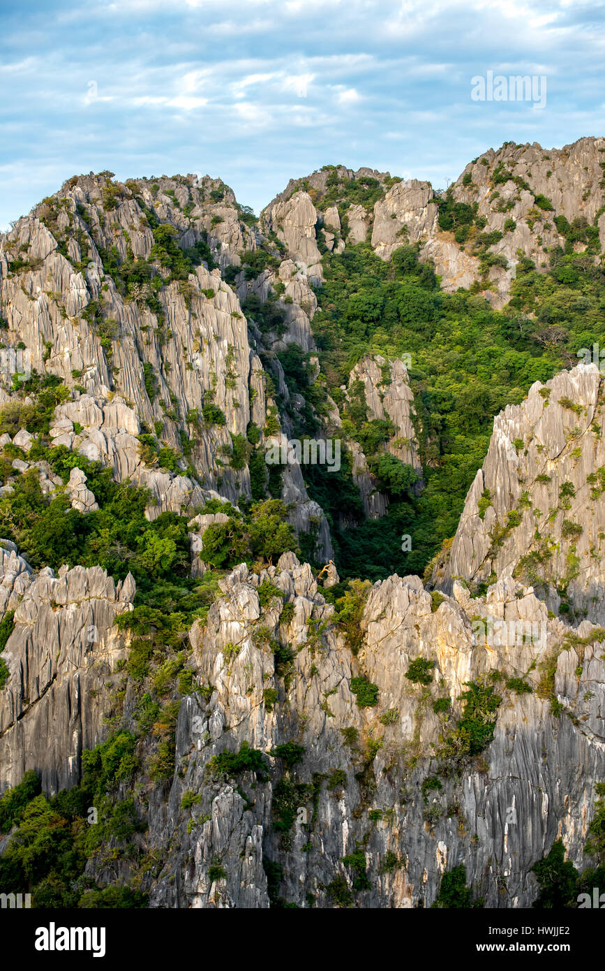Many rock mountains here. It high and have steep cliff Stock Photo - Alamy