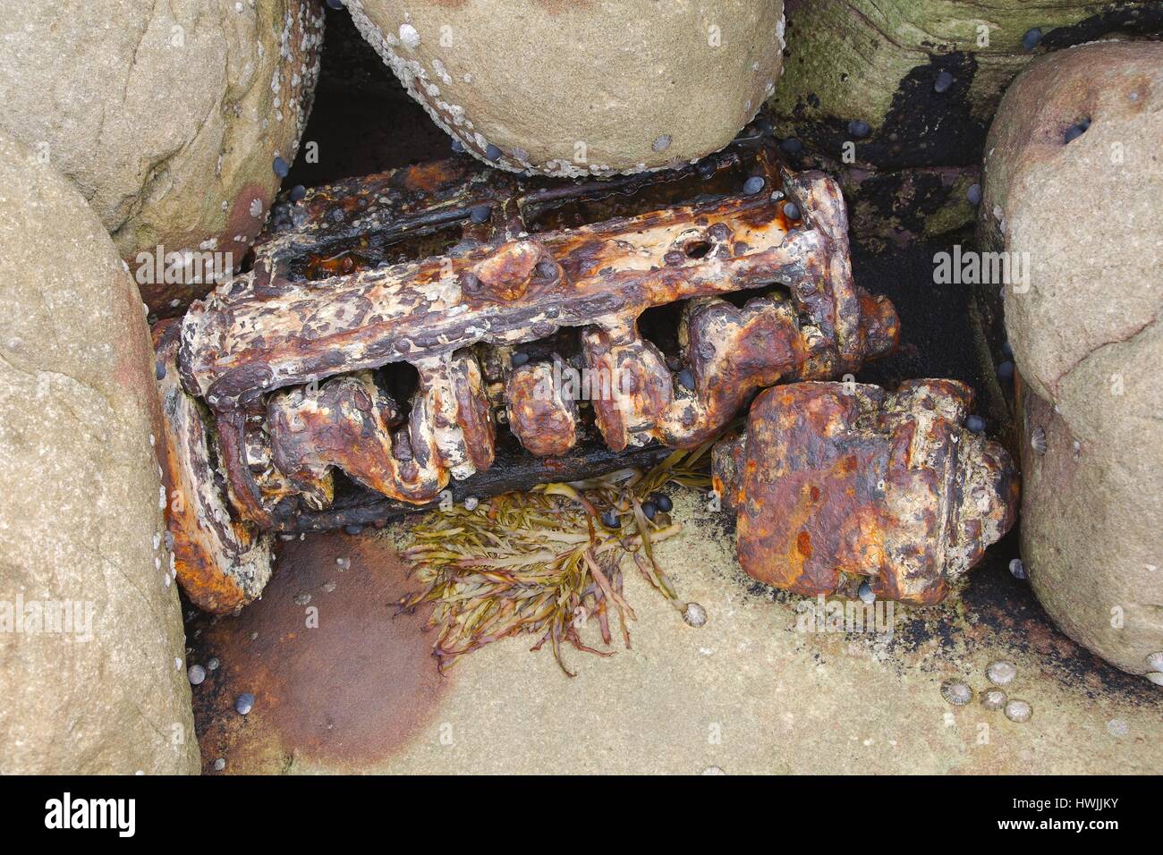 Rusty engine block Stock Photo - Alamy