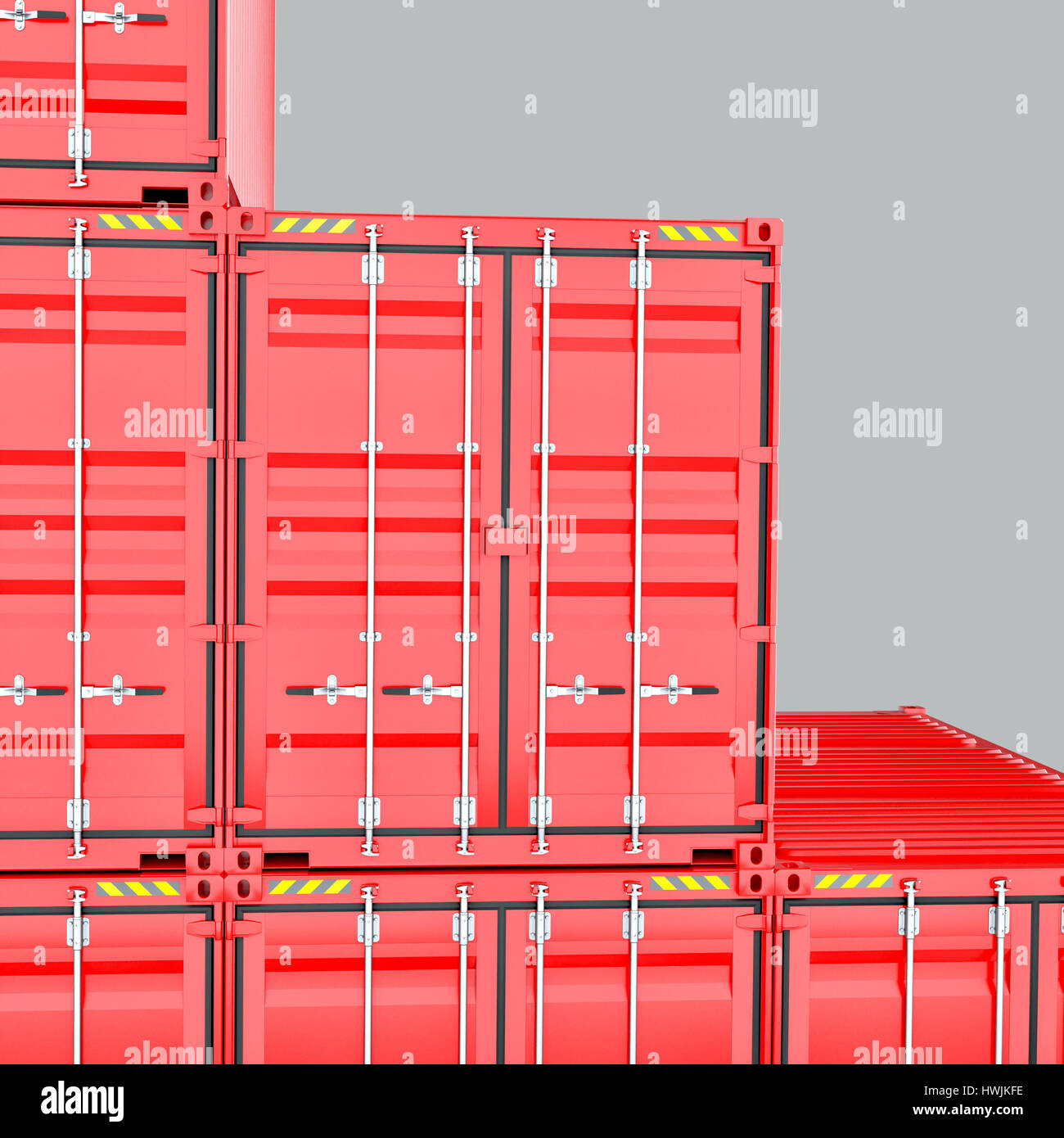 A Stack of Cargo Containers for Overseas Shipping Stock Photo - Alamy