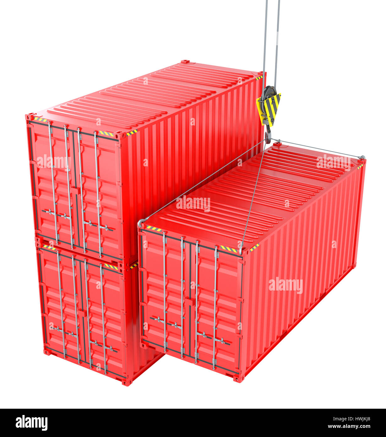 Delivering containers Cut Out Stock Images & Pictures - Alamy