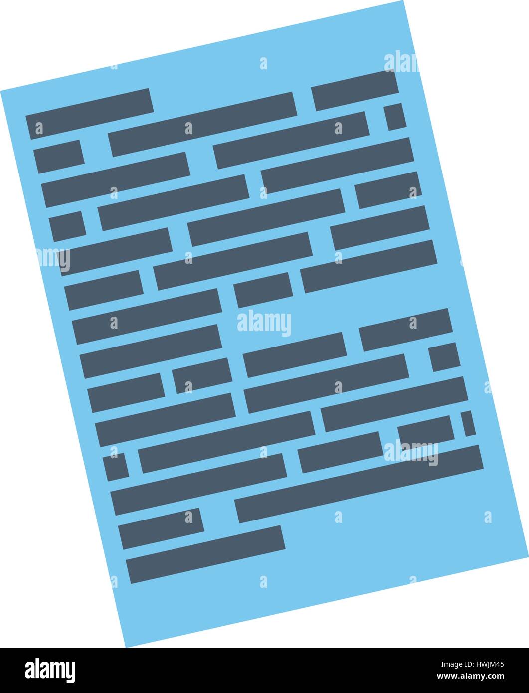 Sheet document paper Stock Vector Image & Art - Alamy