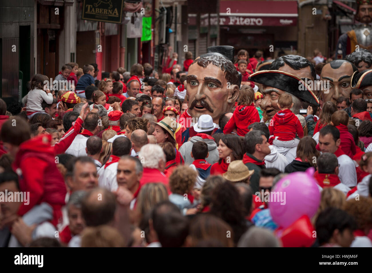 Festival of San Fermin, Pamplona, Spain, Europe Stock Photo - Alamy