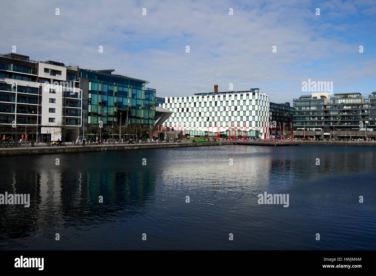 grand canal dock and quay Dublin Republic of Ireland Stock Photo - Alamy