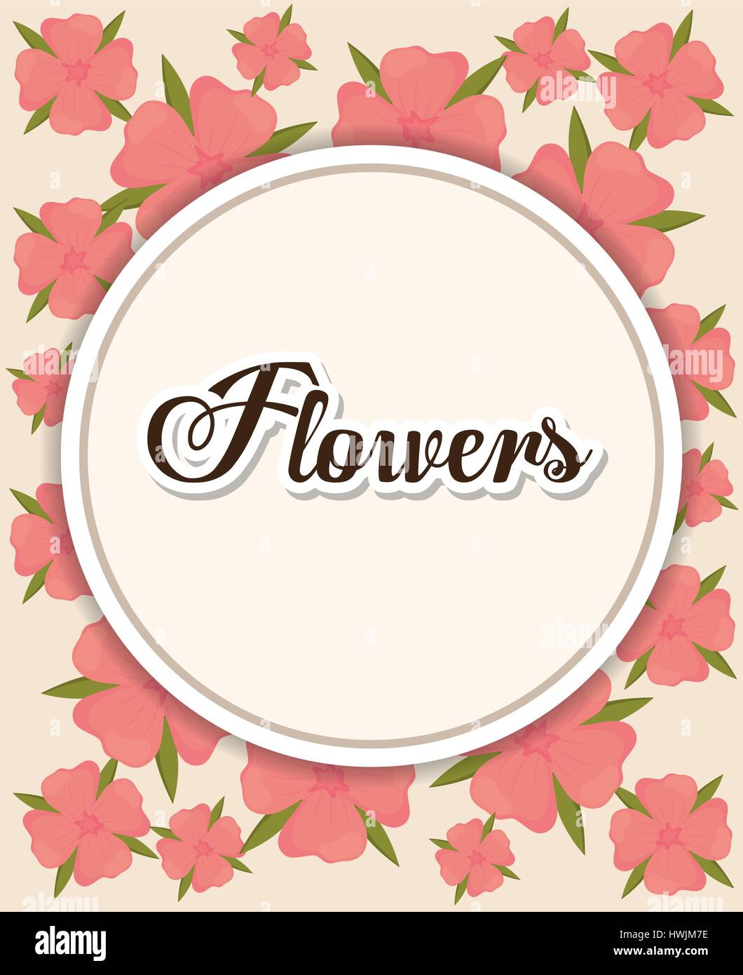 beautiful flowers design Stock Vector Image & Art - Alamy