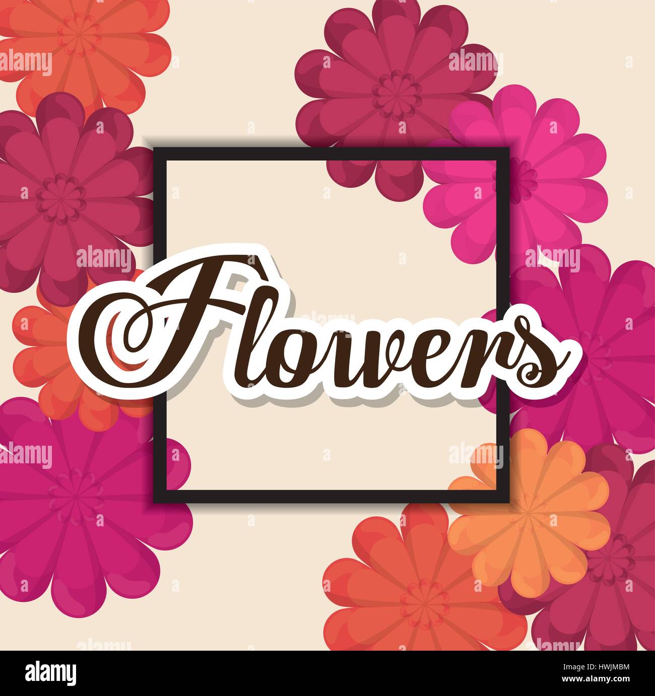 beautiful flowers design Stock Vector Image & Art - Alamy