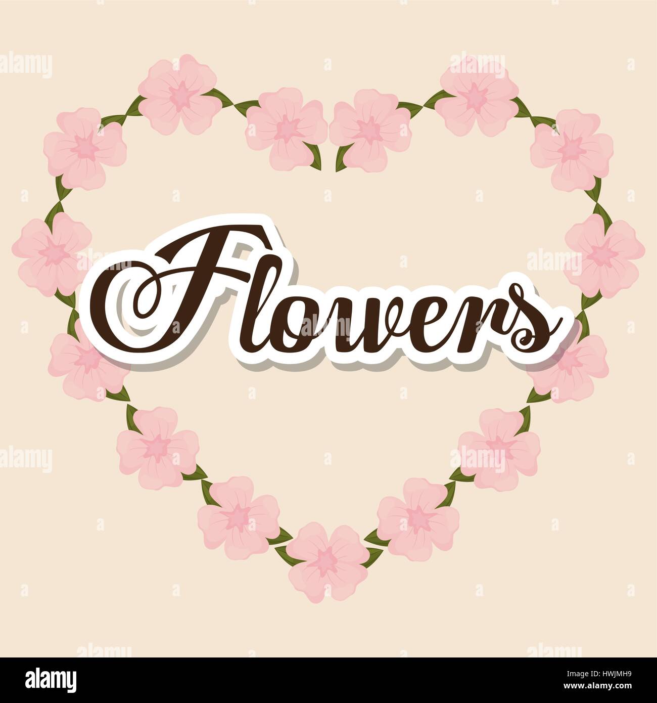 beautiful flowers design Stock Vector Image & Art - Alamy