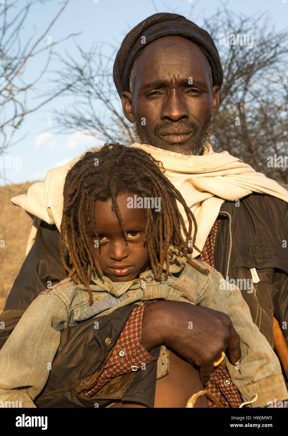 Dabale age grade boy with his father during the Gada system ceremony in ...