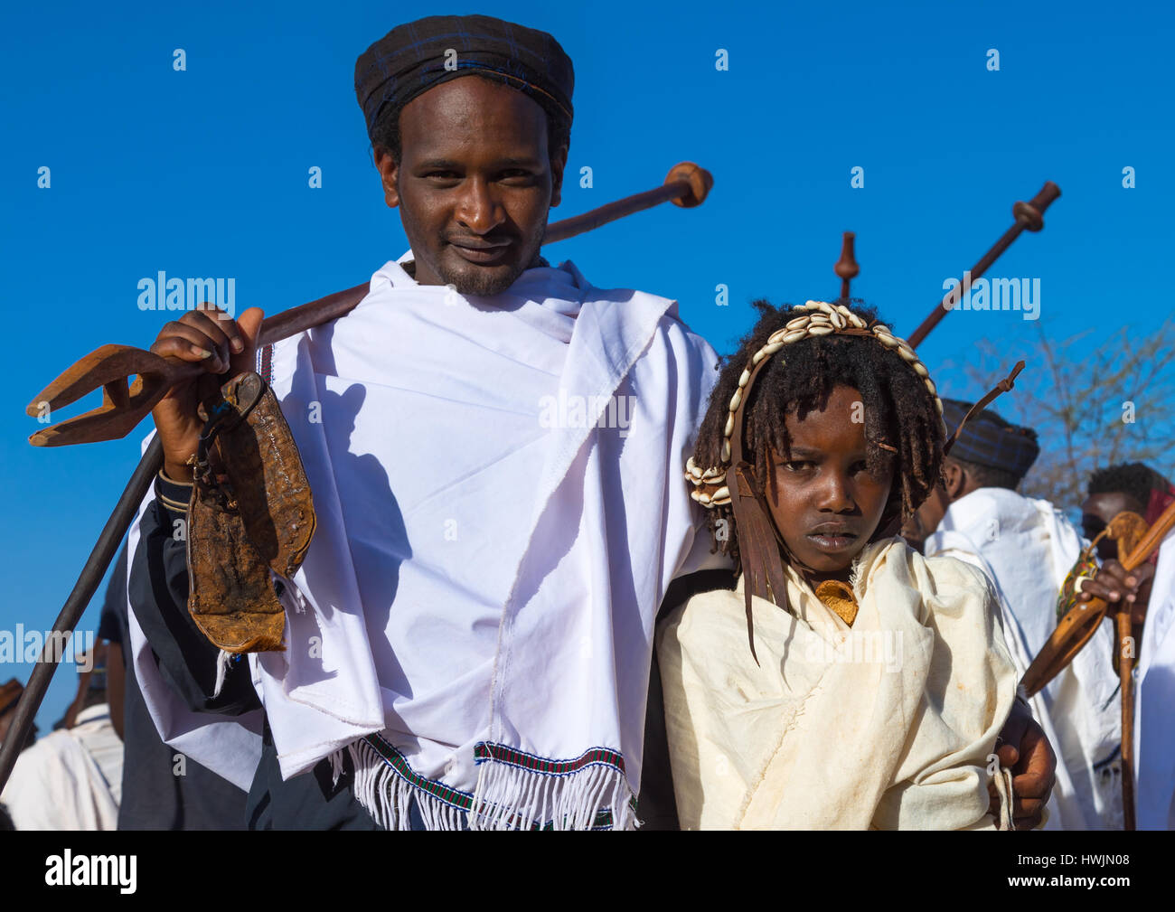 Dabale age grade boy with his father during the Gada system ceremony in ...