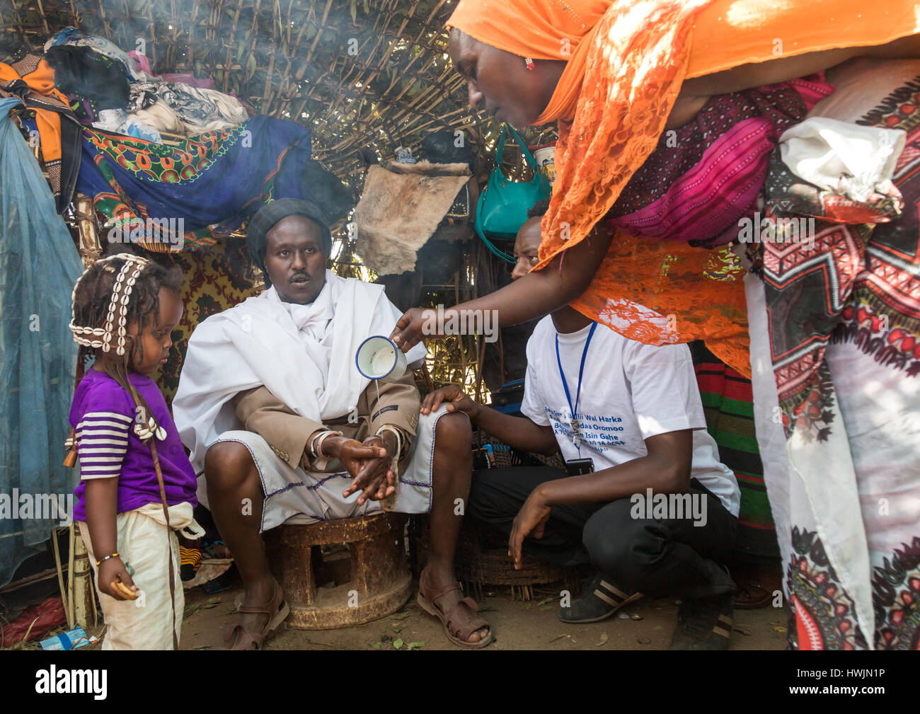 Kura Jarso the 71st Borana Oromo Abba gadaa in his house, Oromia ...