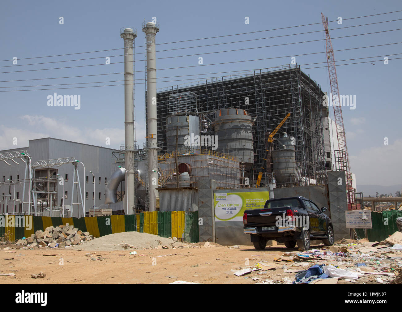 Clean energy factory in Koshe rubbish dump, Addis Ababa region, Addis ...
