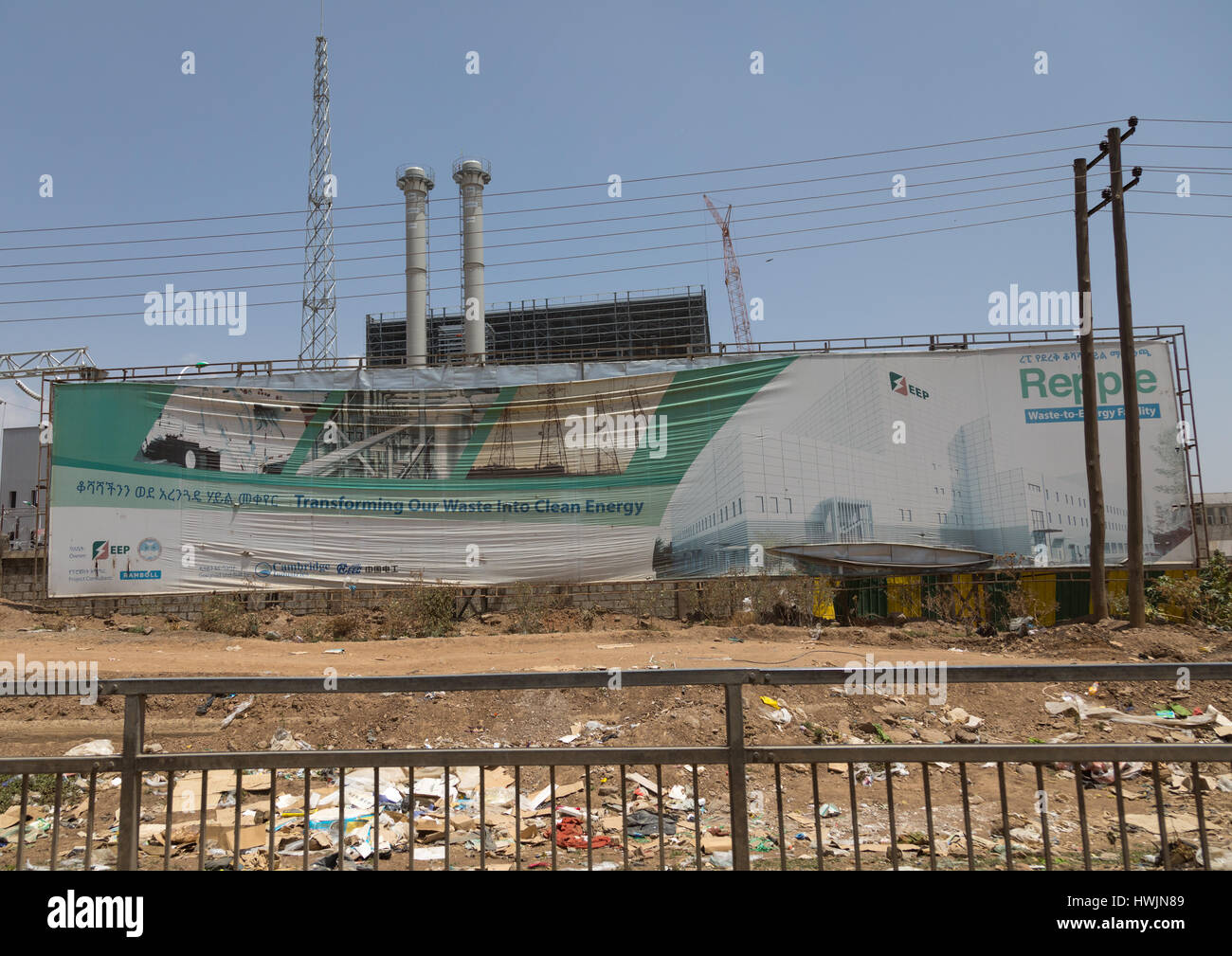 Clean energy factory in Koshe rubbish dump, Addis Ababa region, Addis ...
