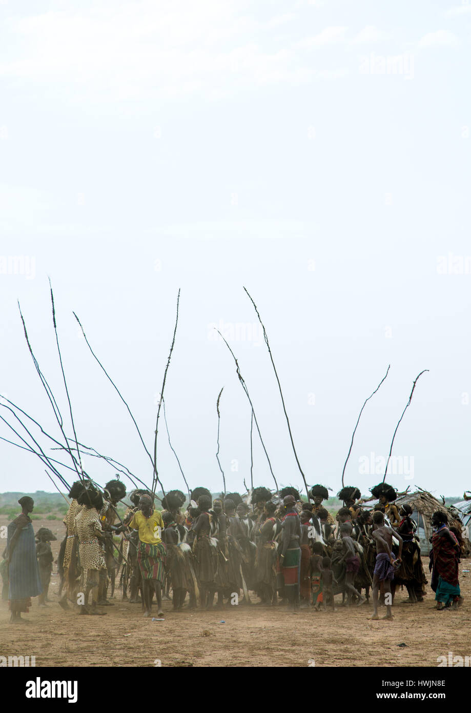 Dimi ceremony in the Dassanech tribe to celebrate circumcision of ...