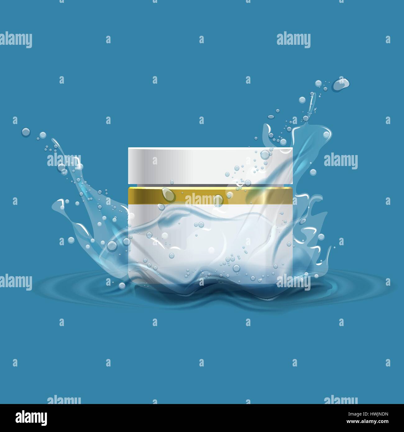 Vector Cosmetics product advertising template with water splash Stock ... Vector Cosmetics product advertising template with water splash Stock ...