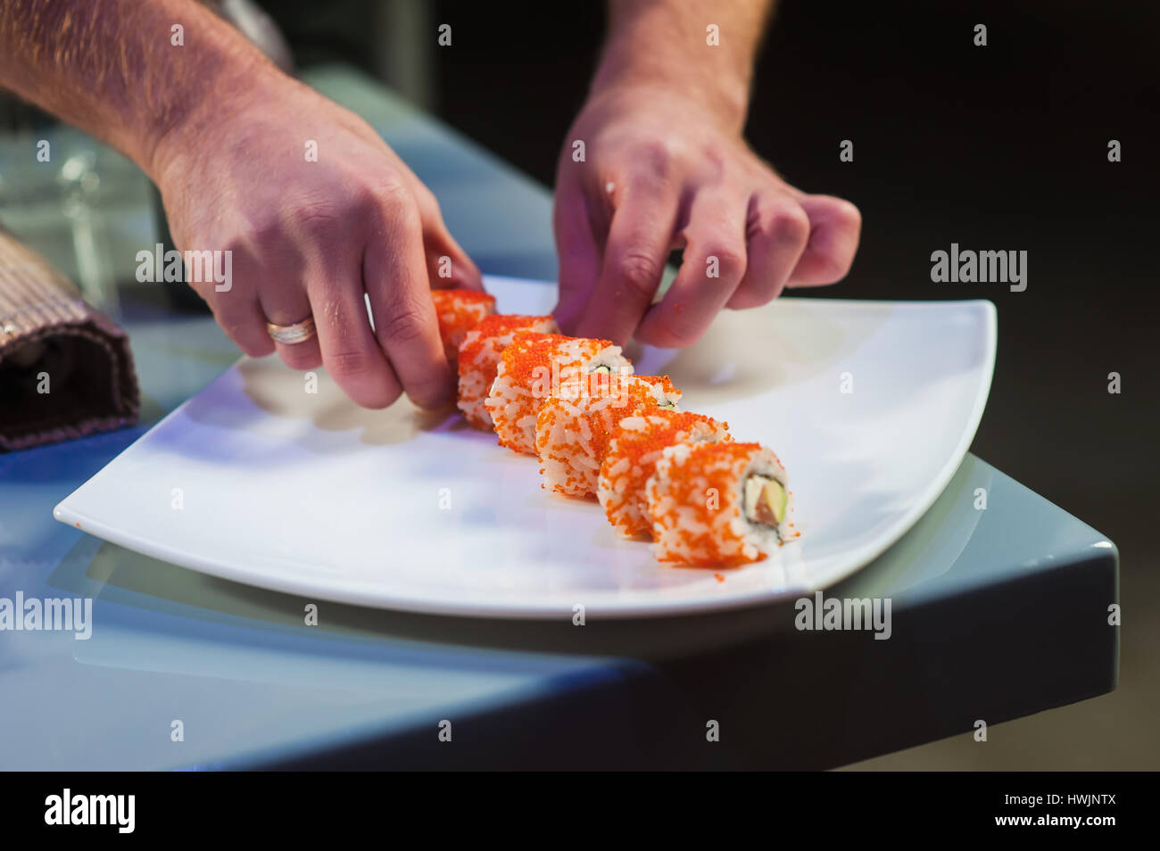 California vegetable roll california roll hi-res stock photography and ...