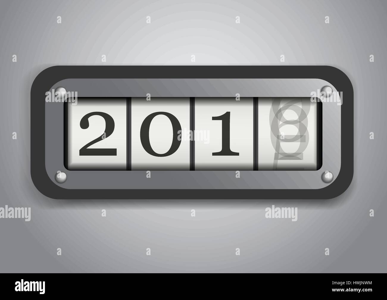 Mechanical counter Stock Vector Images - Alamy