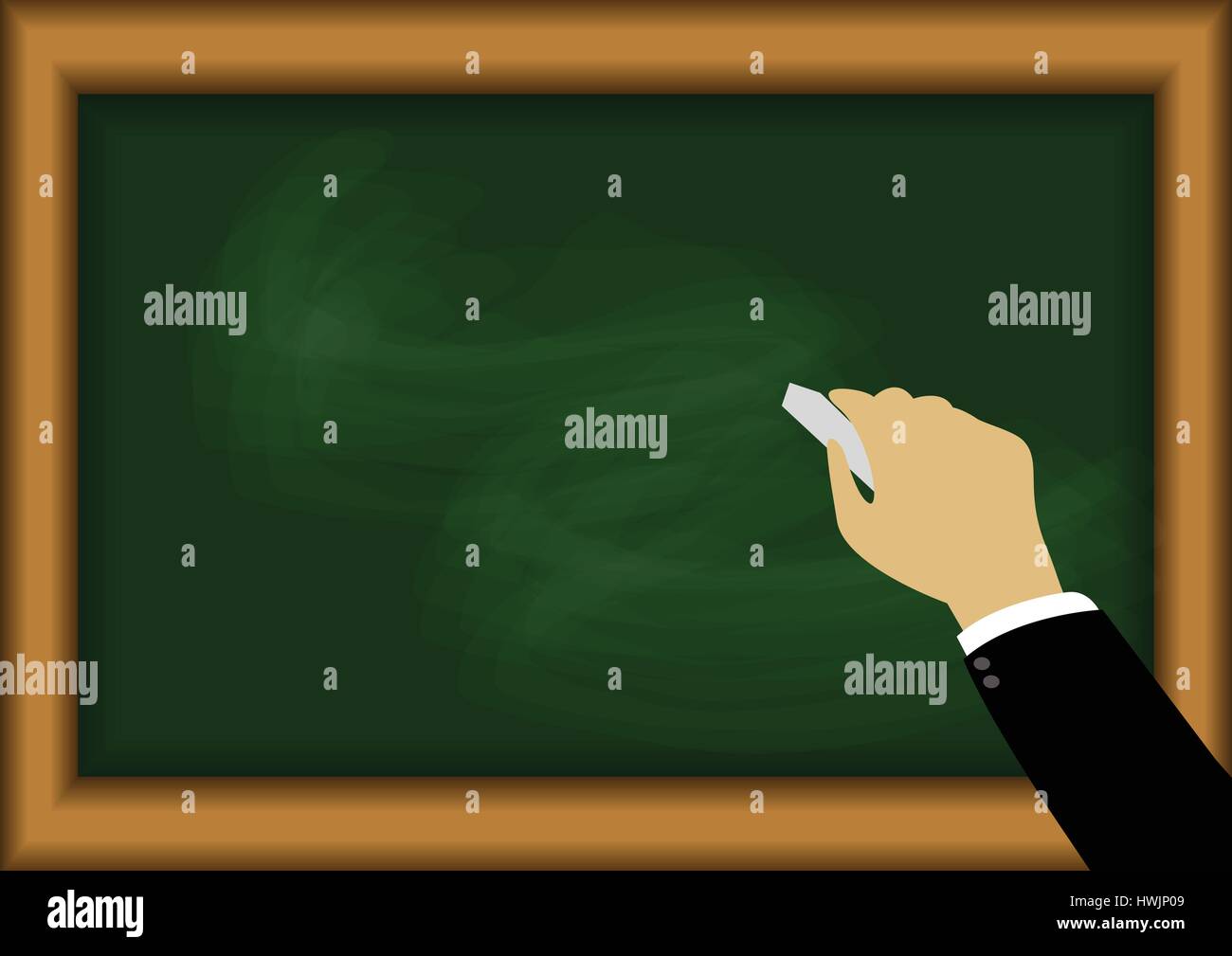 Hand child blackboard Stock Vector Images - Alamy