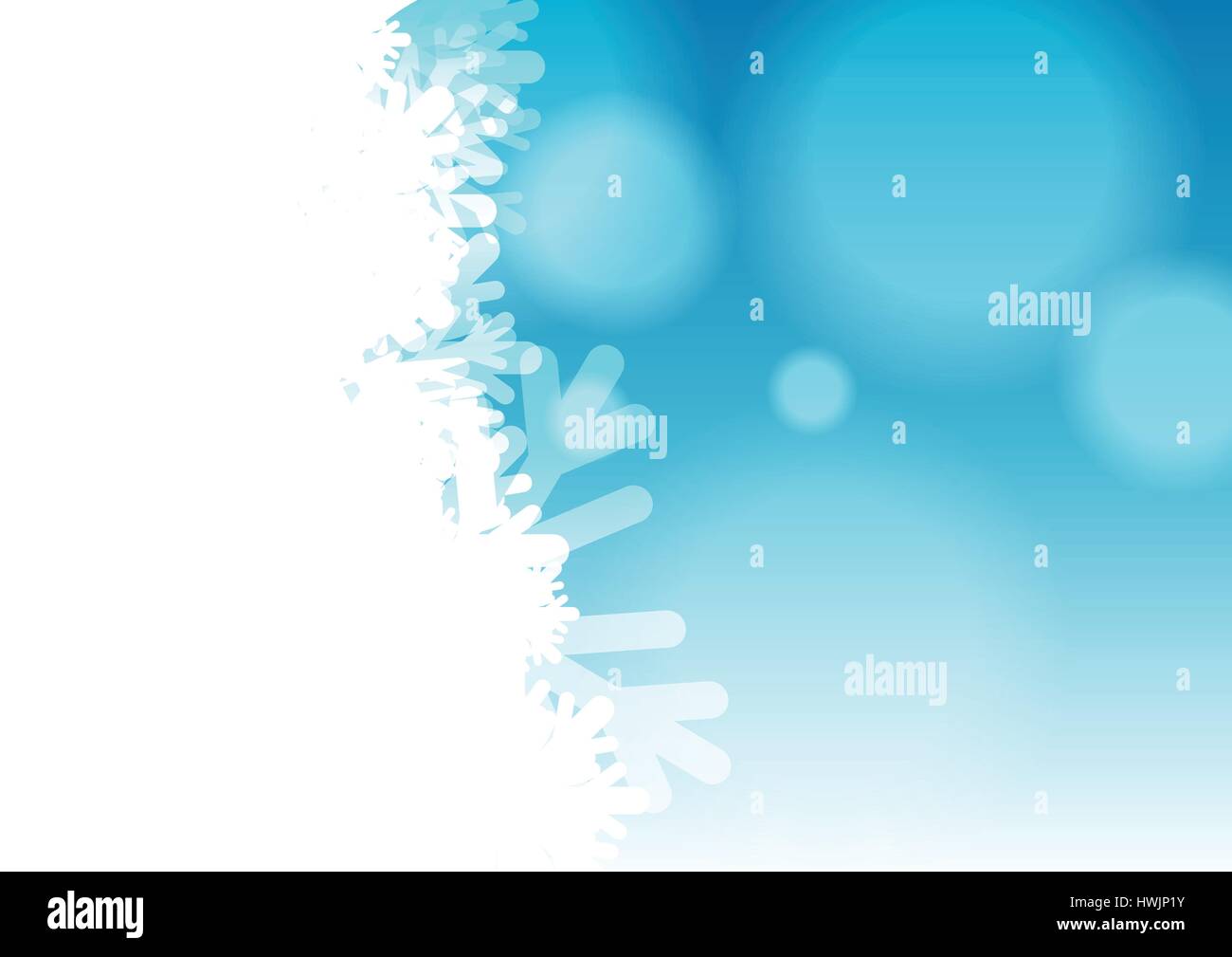 Vector : Ice crystal and bubble with space for text on blue winter ...
