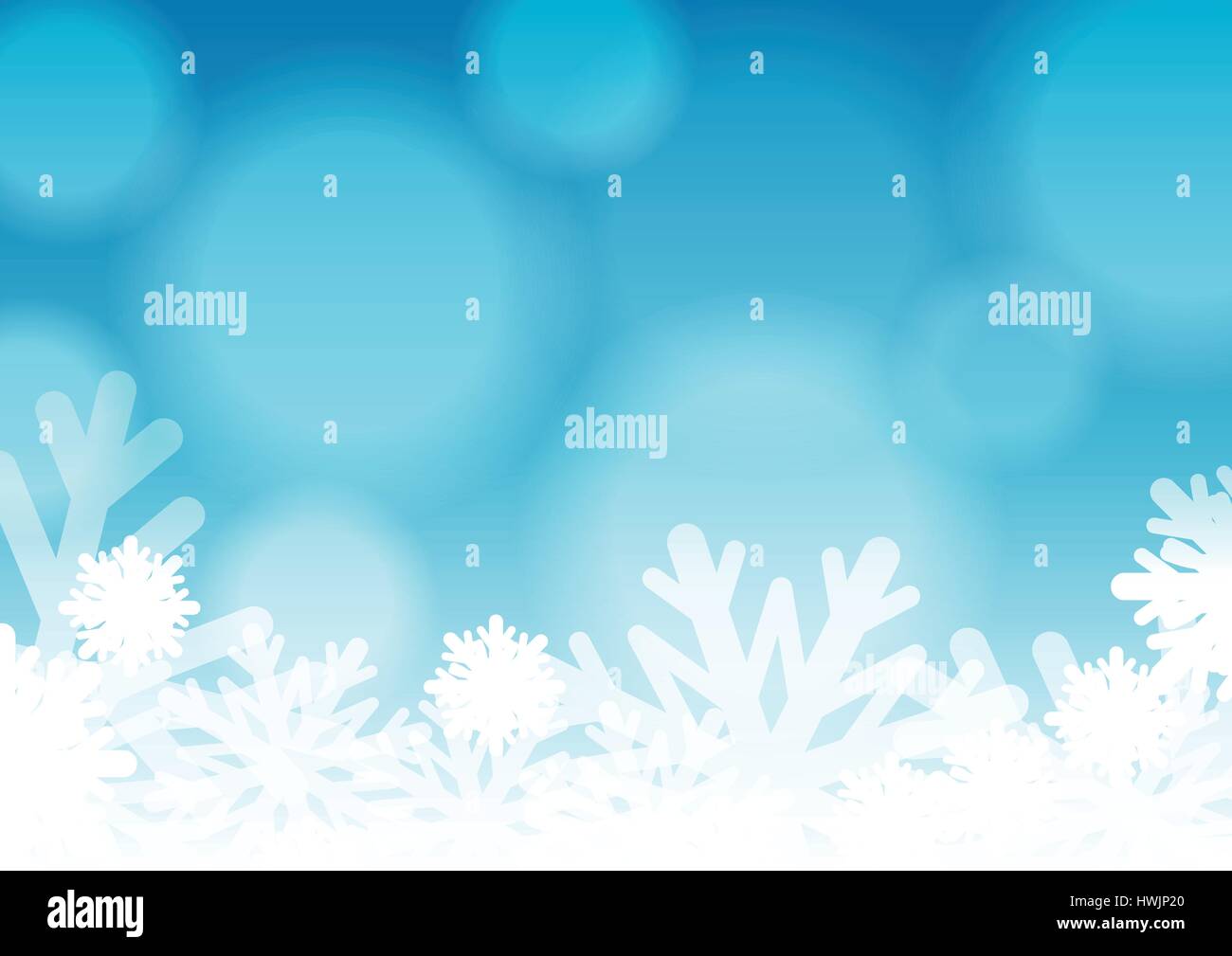 Vector : Ice crystal and bubble on blue winter background Stock Vector ...
