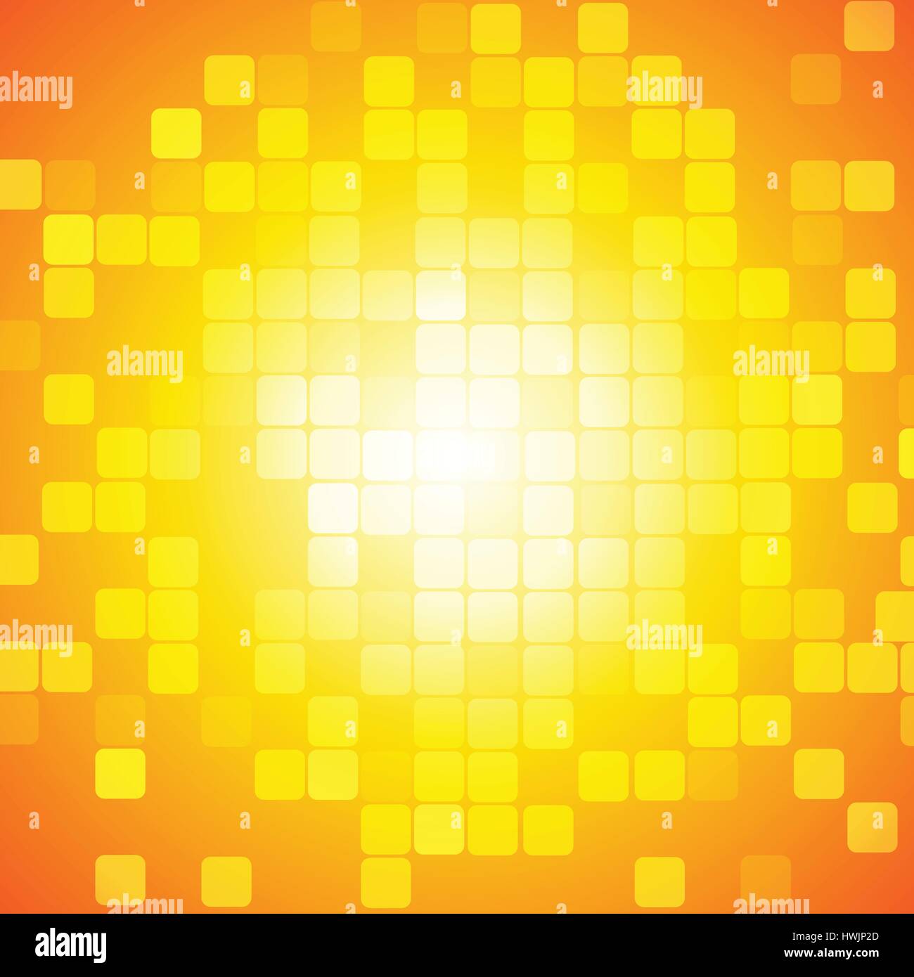 Vector : Abstract square on yellow orange background Stock Vector Image ...