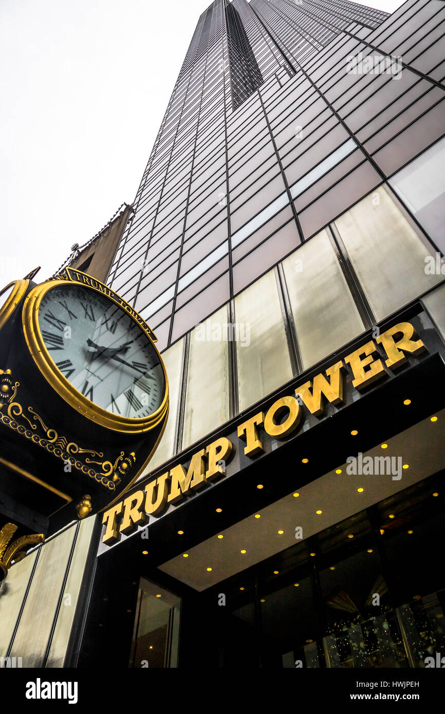 Usa new york trump tower hi-res stock photography and images - Alamy