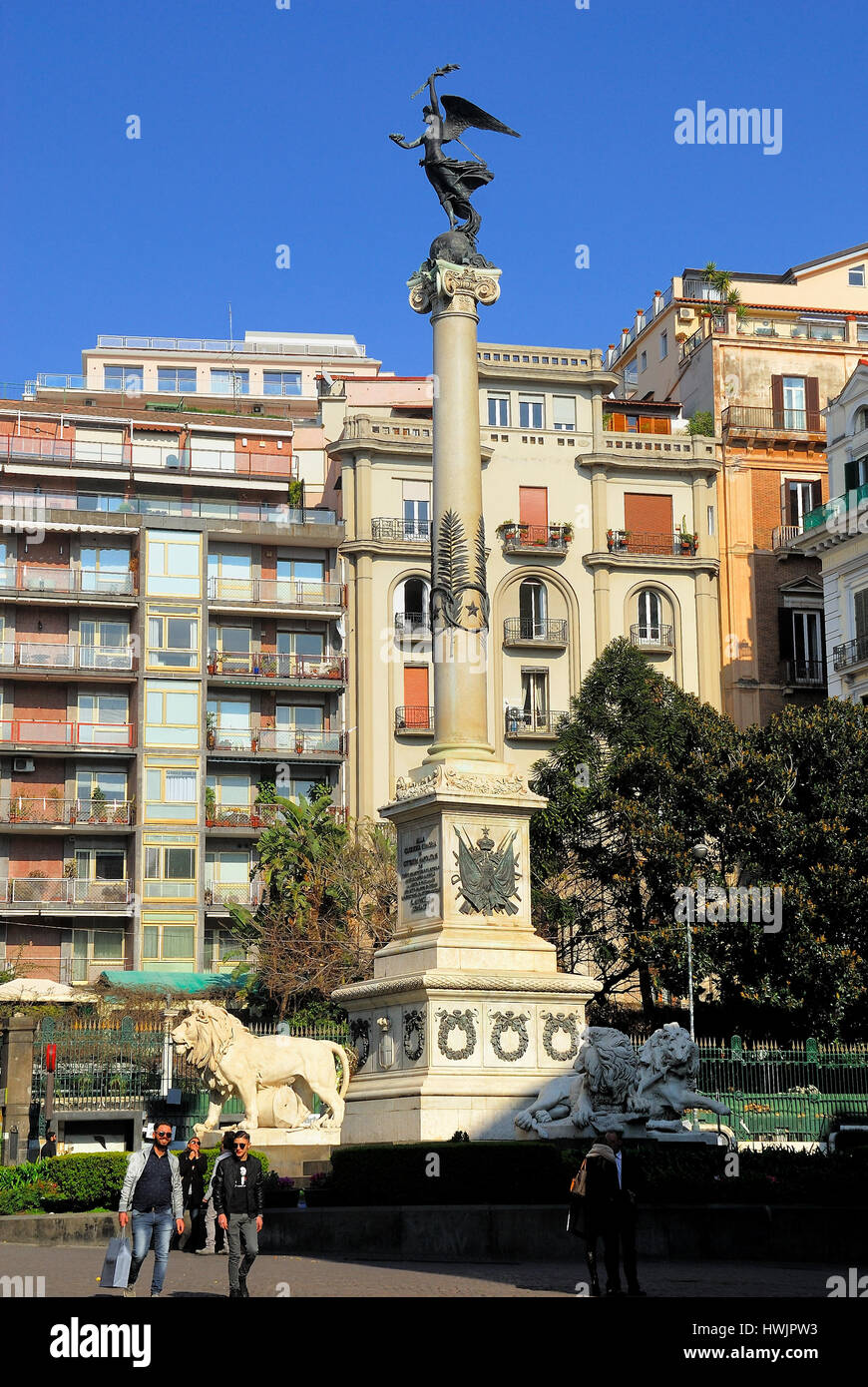 Naples, Italy. Piazza dei Martiri (Martyrs' Square Stock Photo - Alamy