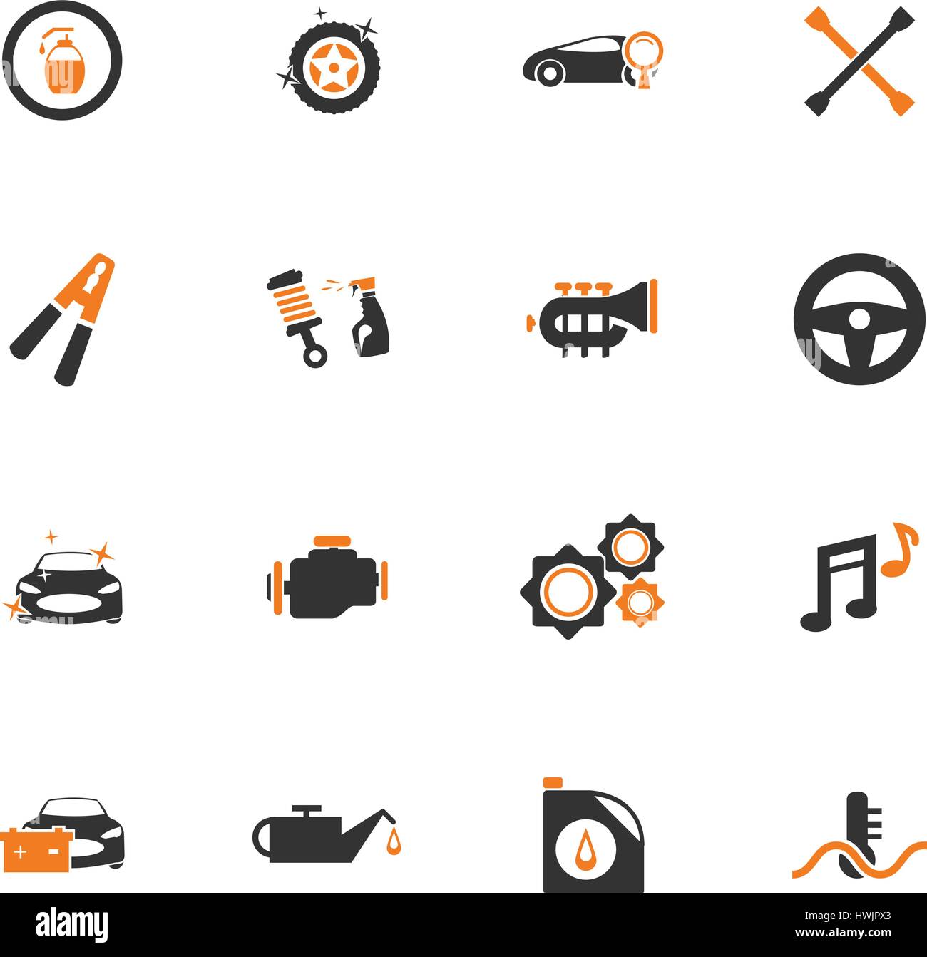 Car shop icon set for web sites and user interface Stock Vector Image ...
